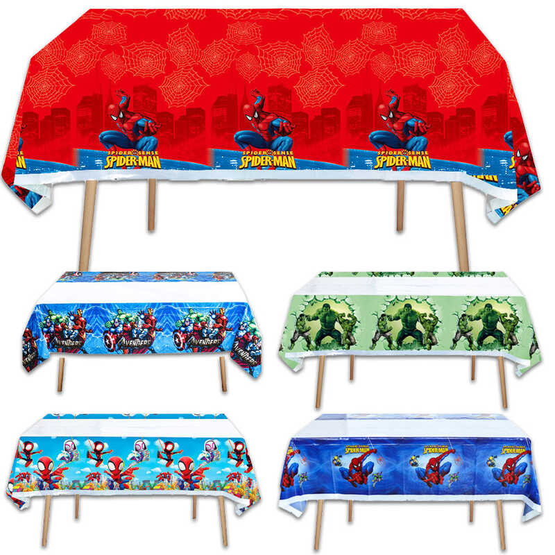 lecloth Decorations Spiderman Birthday Party Supplies Spider And His ...
