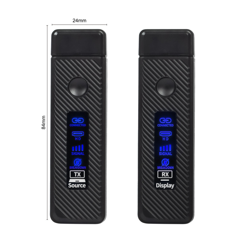 50M 5.8G 1080P Wireless HDMI Video Audio Transmitter Receiver Extender ...