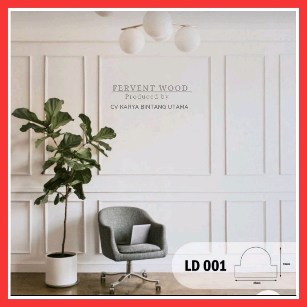 ♞KAYU Wood Trim Wall Molding Molding Wainscoting Wall Panels Wood ...