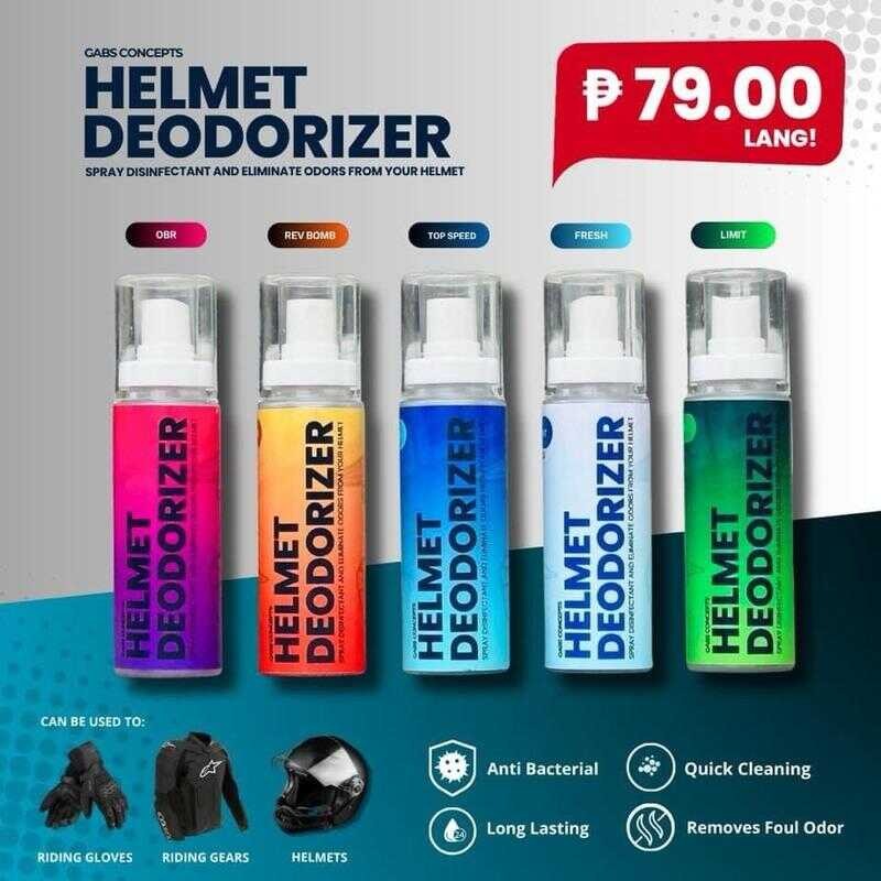 GABS HELMET DEODORIZER / DISINFECTANT SPRAY Anti - Odor for Helmets and ...