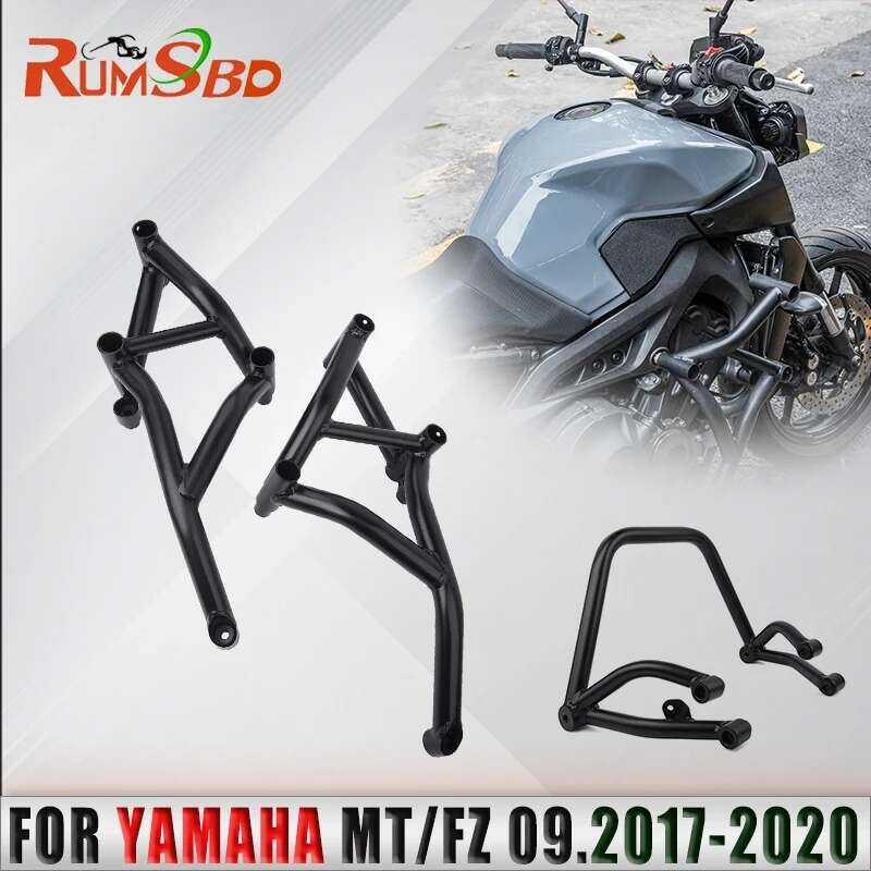 AA Stunt Cage Engine Guard Crash Bar Bumper For Yamaha Mt-09 Fz-09 SP ...