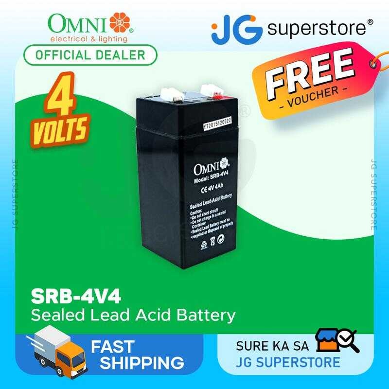 OMNI 4V 4Ah Rechargeable Sealed Lead Acid Battery With Heat & High ...