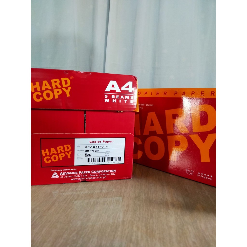 Hard Copy A4 Bond Papers | per Ream of 500 sheets | Shopee Philippines