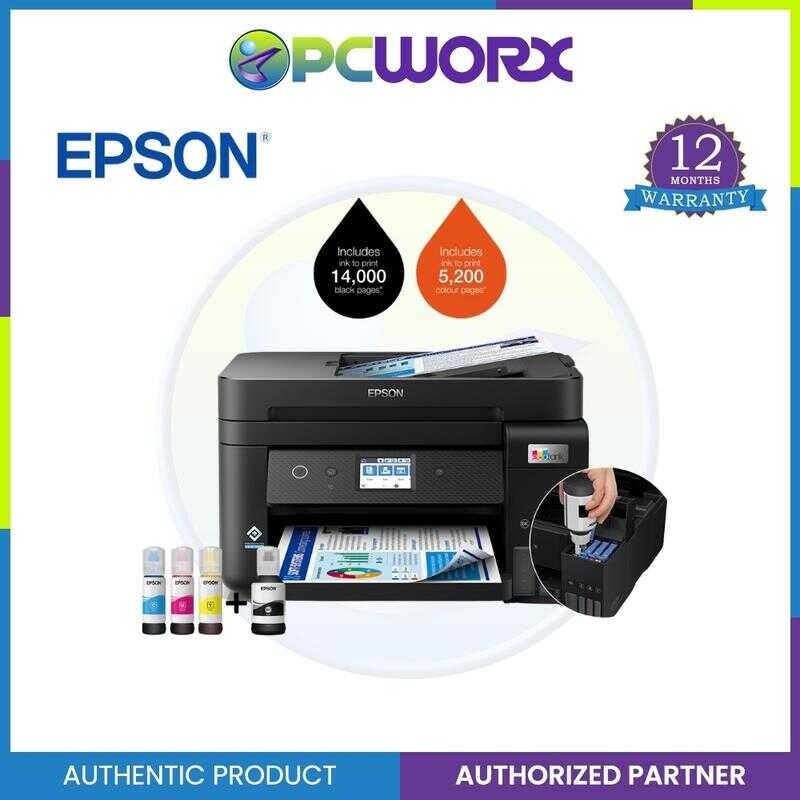 EPSON 4 In 1 Wifi W/ | Epson Ecotank L6290 A4 Wi-Fi Duplex All-In-One Ink Tank Printer With ADF ...