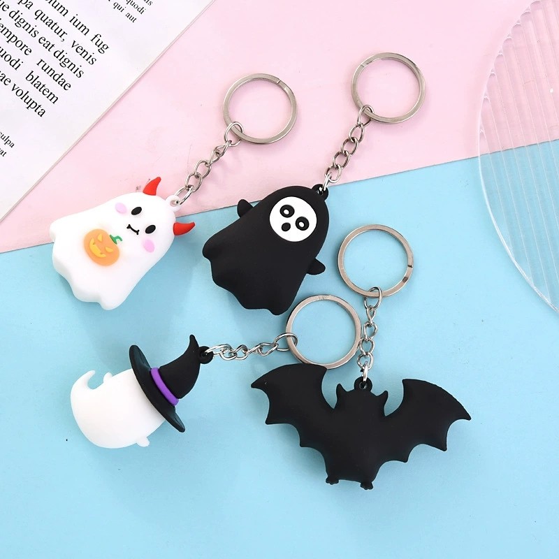 Cute Halloween Keychain Horror Candy New in Keychains Doll Keyring ...