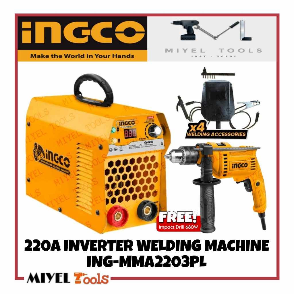 INGCO Portable IGBT Inverter ARC Welding Machine 220A Pure Copper ING ...