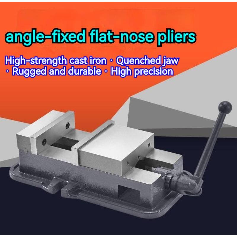 4"/6"/8"precision milling machine vise angle fixed flat nose pliers ...