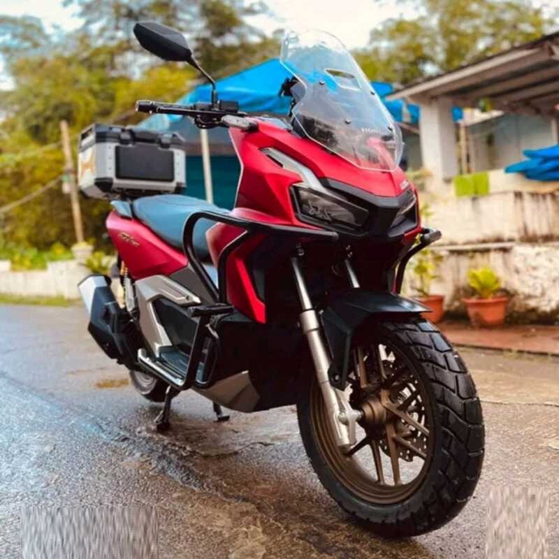 HONDA ADV 160 - HEAVY DUTY HALF CRASH GUARD ( POWDER COAT ) - PHASE 1 ...