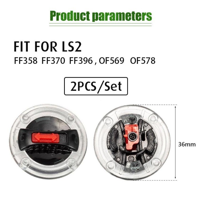 1Pair LS2 Helmet Shield Lock Lightweight For Motorcycle Replacement ...