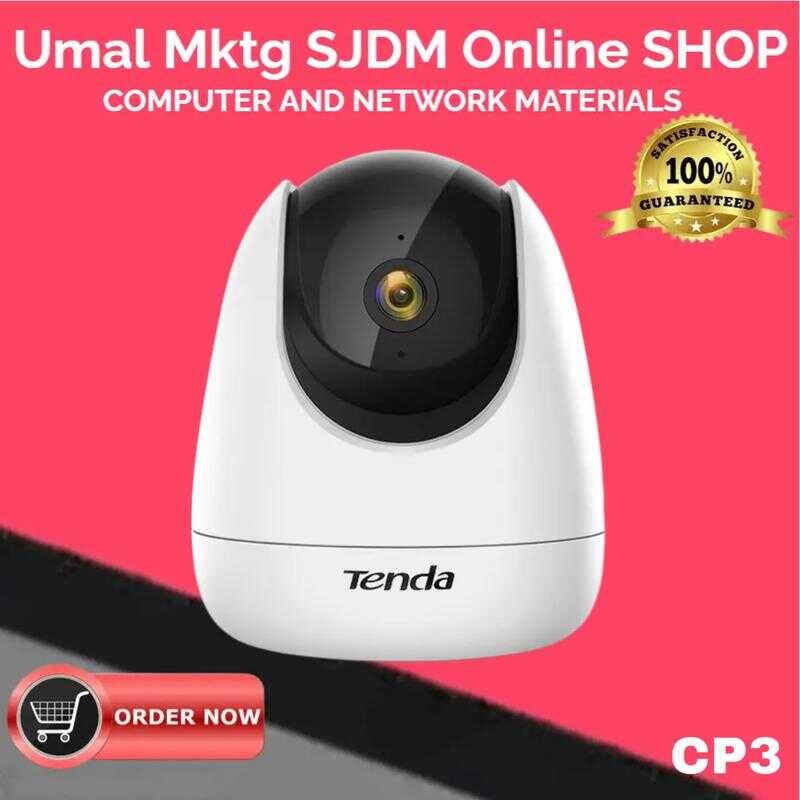 TENDA Cp3 HD 1080P Smart Wifi Security Camera, Two-Way Audio, 360 ...