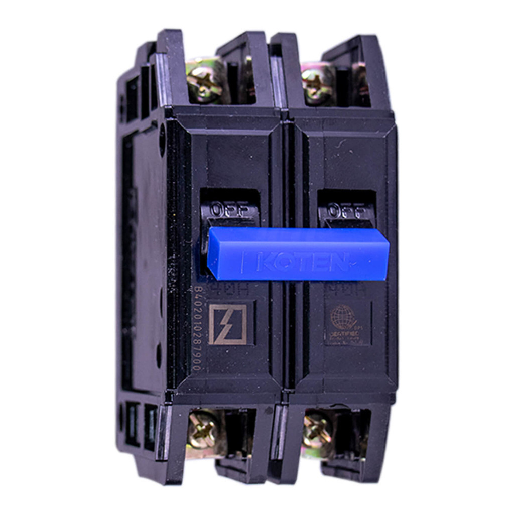Circuit Breaker Plug-in/ Bolt-on 2 Pole 15A 20A 30A 40A 60A Black ...