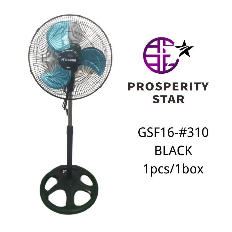 Germani Standard Industrial Stand Fan 16" / 10' Metal 3 Blade Stand Fan ...