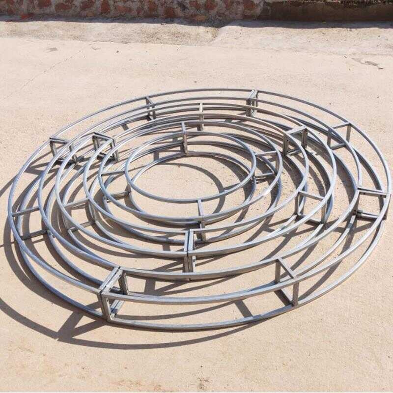 BC10 New Model Props Iron Art Galvanized Double Layer Stand Round ...
