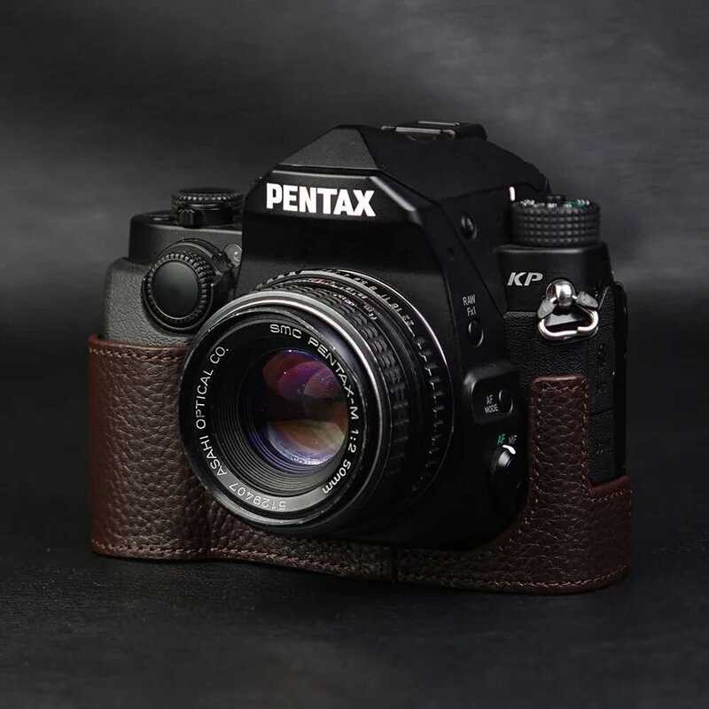 Pentax For KP Case Genuine Real Leather Half Cover 17/K1000/K2 Case ...