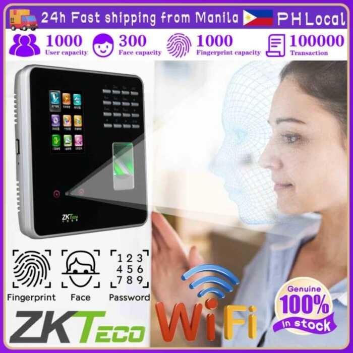 With Wifi Zkteco Biometrics Recognition Biometric Attendance Monitoring ...