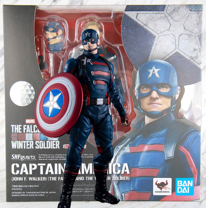 Bandai SHF Marvel The Falcon And The Winter Soldier Captain America ...