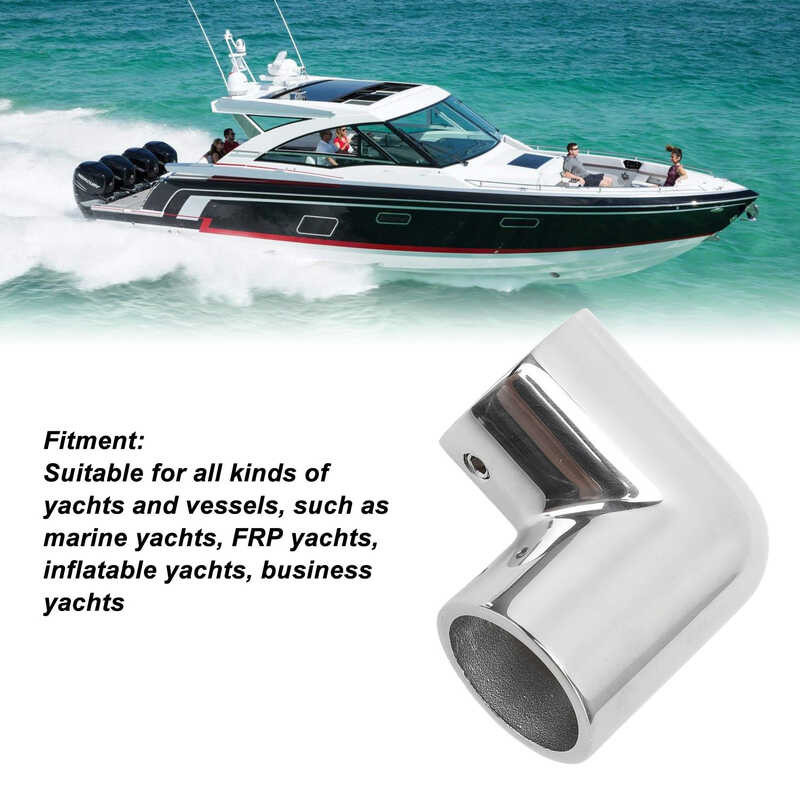 Way 2 4Pcs 90 Degree Boat Hand Rail Fitting 25Mm ID 316 Stainless Steel ...