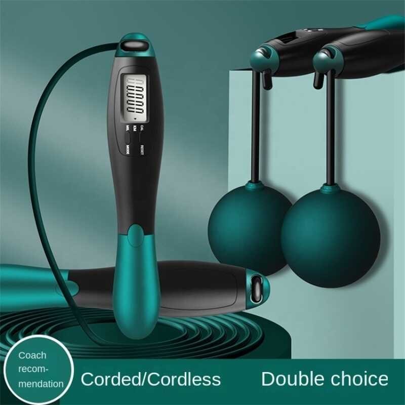 Jumping Cordless Electronic Counting Speed Counter Gym Fiess Crossfit ...