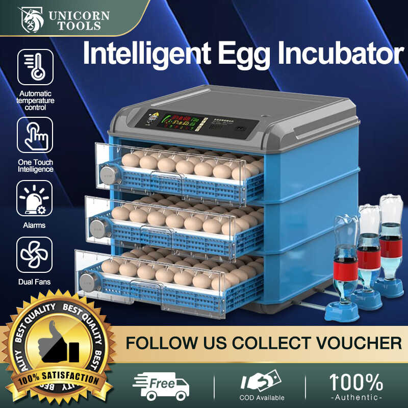 Ganap Na 300 Awtomatiko All-In-One Hatching Brooding Hine Egg Incubator ...