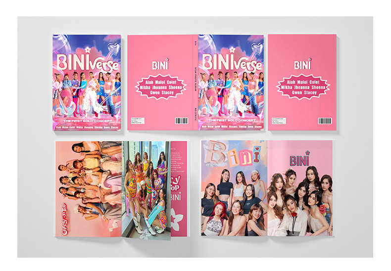 New Album BINI Poster 40 Page Double-sided Cherry on Top Photocard BINI ...