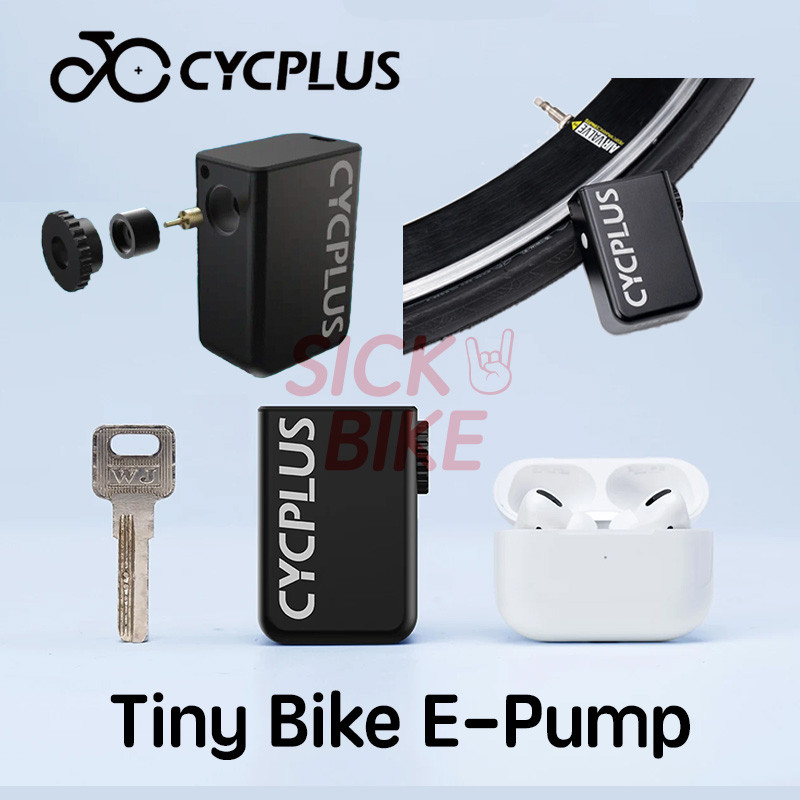 Cycplus AS2/AS2 Pro Max Tiny Bike Electric Air Pump Cube Mini Bicycle ...