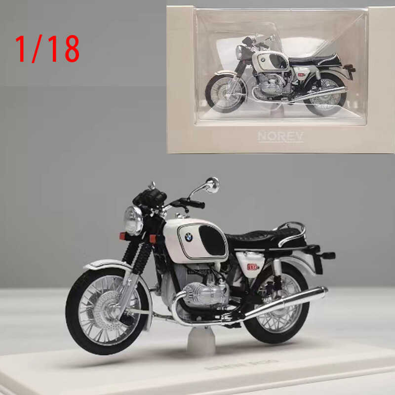 Diecast ˉ 1/18 Size R90 Motorcycle Alloy Car Model Collection Display ...
