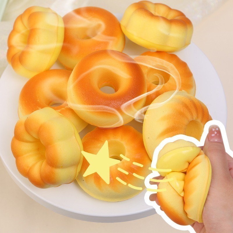 Creative Dessert Pastry Pinch Squeeze Toys - Simulated Fluid Egg Yolk ...