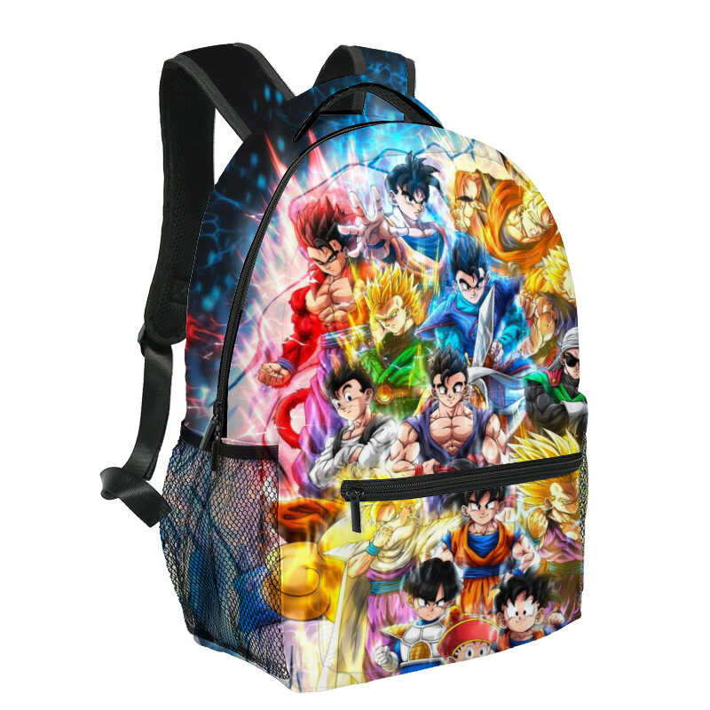 Ac Dragon Ball Z Anime Figure Printing Backpack Cartoon Super Saiyan ...