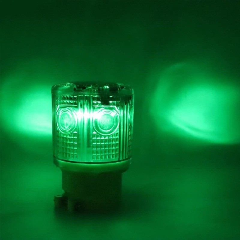 Solar LED Red Emergency Light Flash Indicator Lamp Traffic Tower Beacon ...