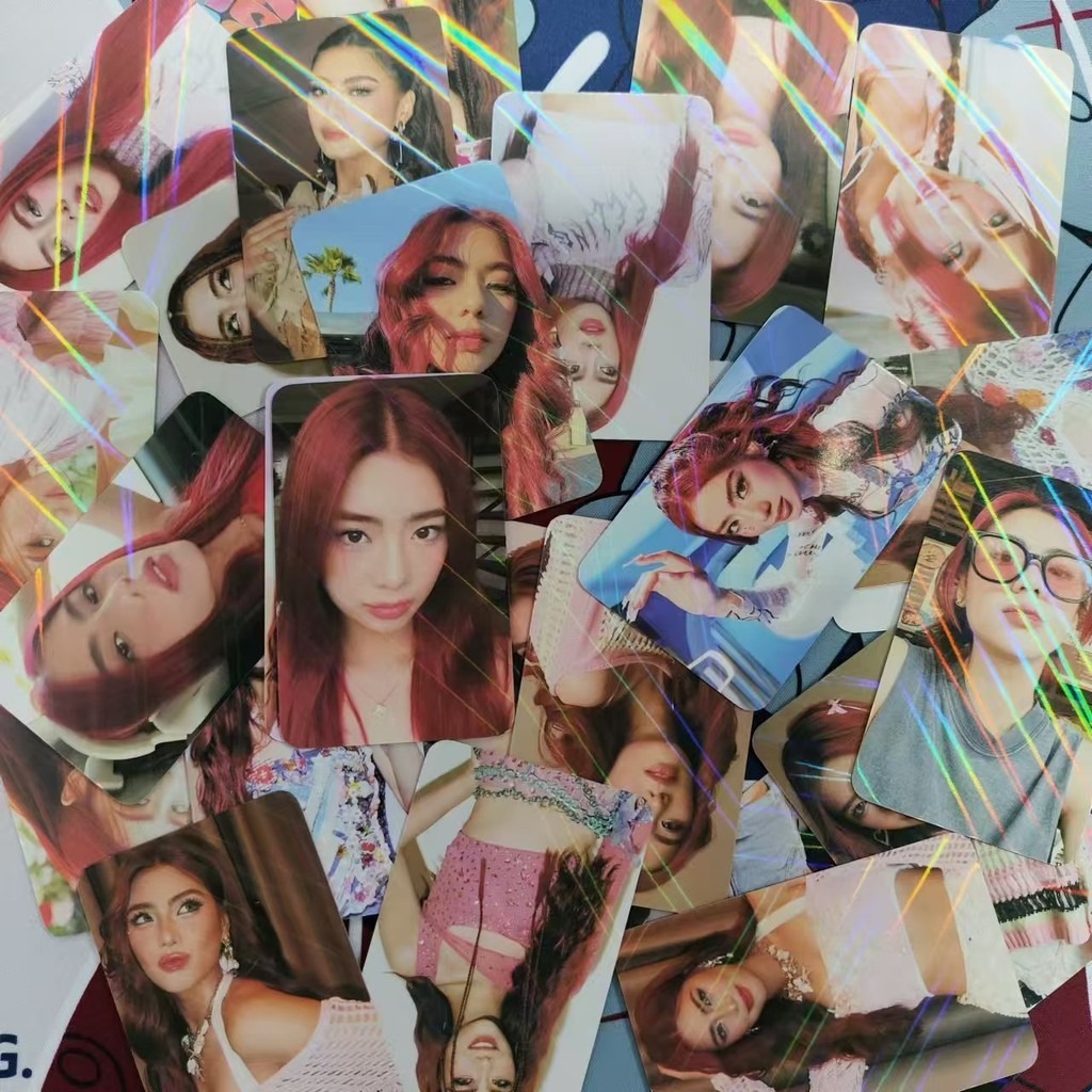SHEENA 30pcs Holographic Card MIKHA AIAH BINI Lomo Cards Jollibini Bini ...