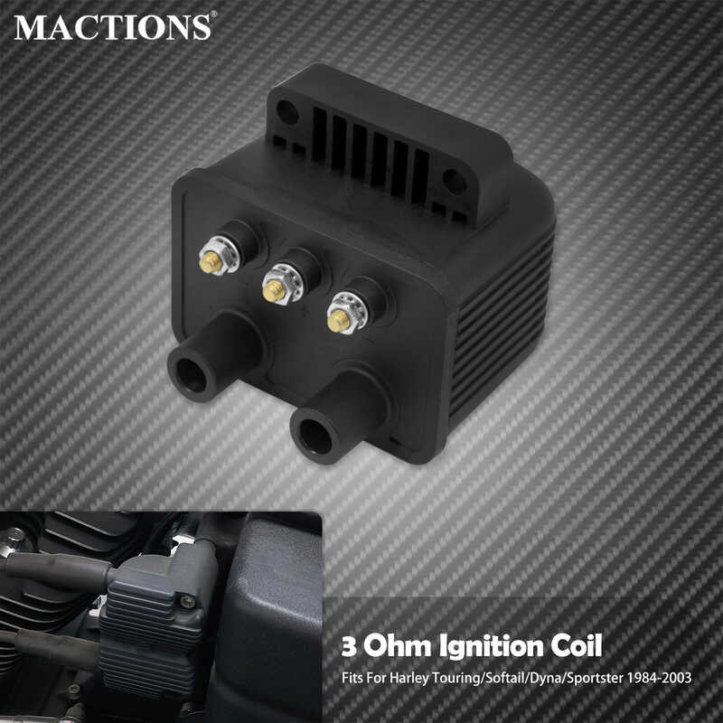 Motorcycle 3 Ohm Single Fire 53-434 12V Ignition Coil Para Sa Harley ...