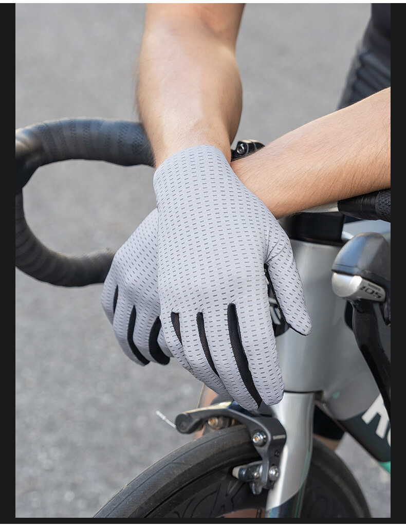 ROCKBROS Bicycle Cycling Glove Full Finger Breathable Anti-slip Shockproof Bike Glove Men Women ...
