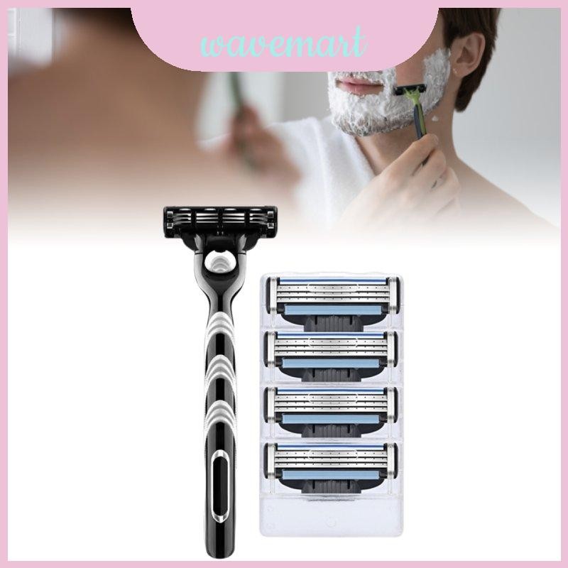 Efficient Blade Three Manual Shaving Razor For Men With Multiple Head ...