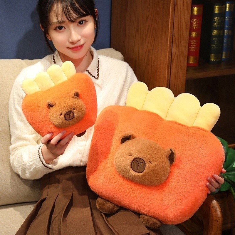 New Style Capibara Doll Plush Toy French Fries Doll Capybara Doll Toast ...