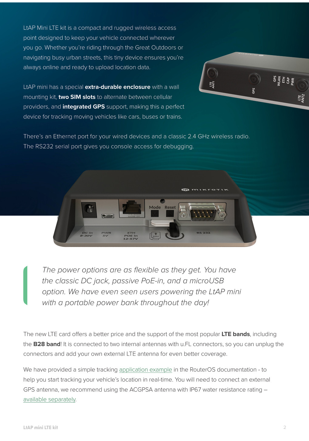 MikroTik LtAP mini LTE kit (2024) - Weatherproof WiFi Access Point w ...