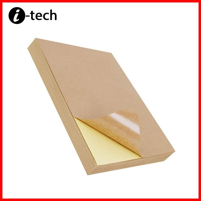 ♀ i-tech Printable Sticker Paper A4/A6 Size 105gsm Labels/Adhesive For ...