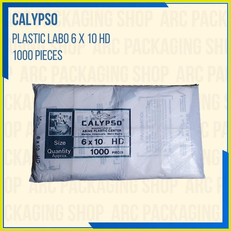 ♈ Calypso 6x10 HD Plastic Labo 1 Pack (1000 Pieces) | Shopee Philippines