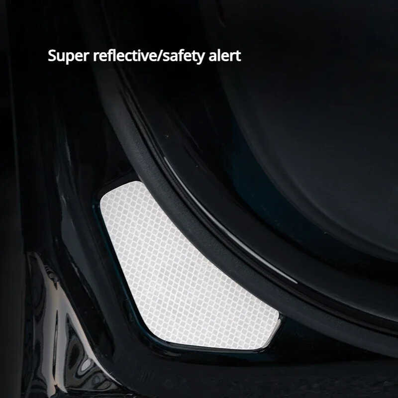 Reflective Warning Φ Stickers Para Sa Tesla Model 3/Y/3+ Car Door ...
