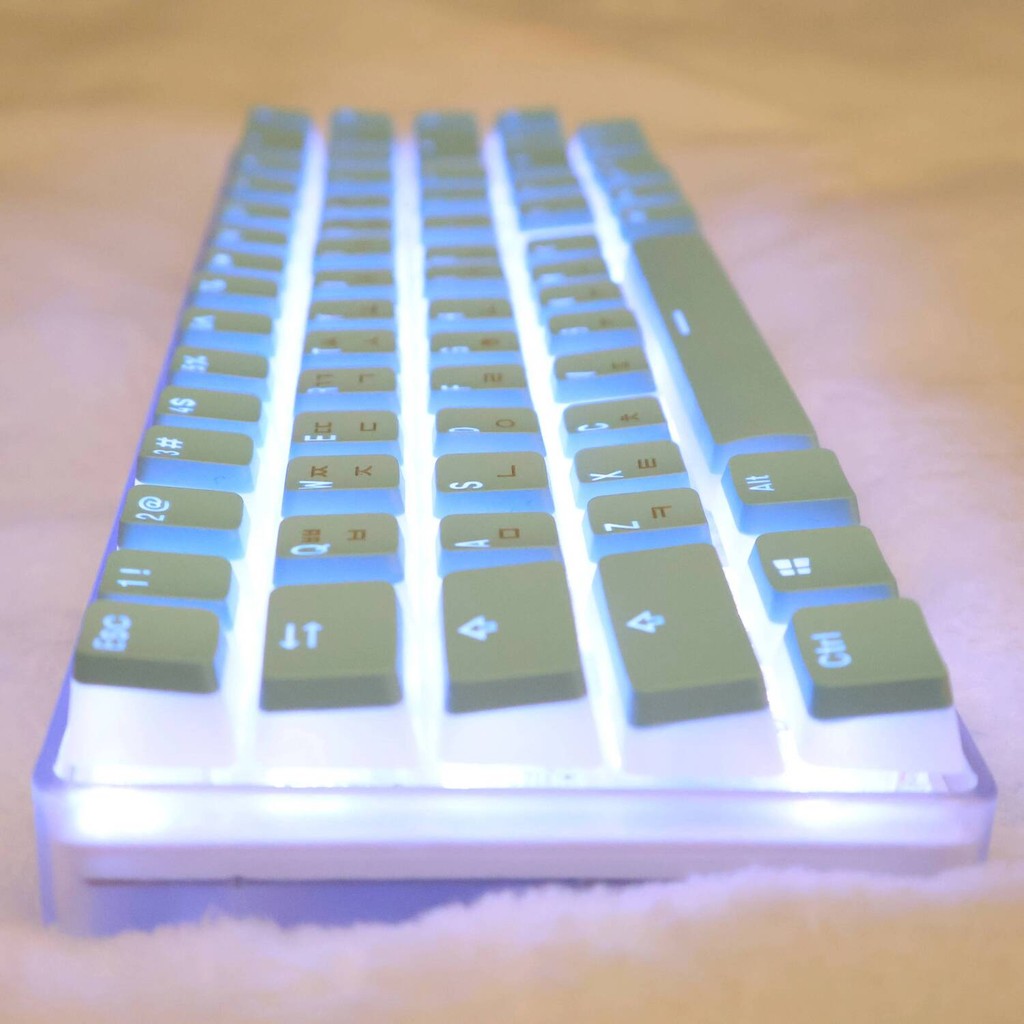 Korean Hangul Layout Keycap Pudding Keycaps Set PBT OEM Profile For ...