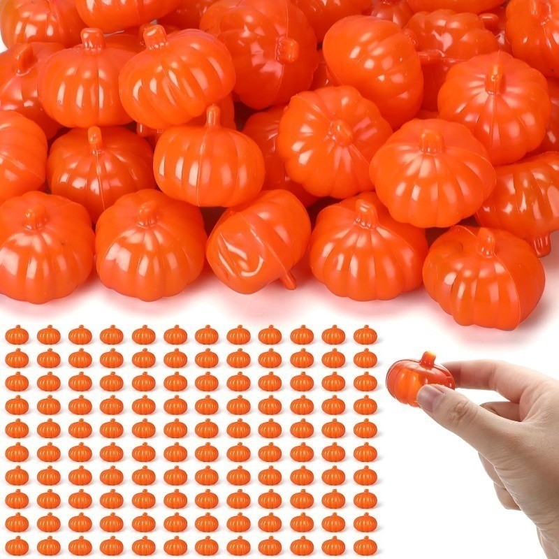 20Pcs Fall Artificial Pumpkin Bulk Mini Small Fall Plastic Pumpkins ...