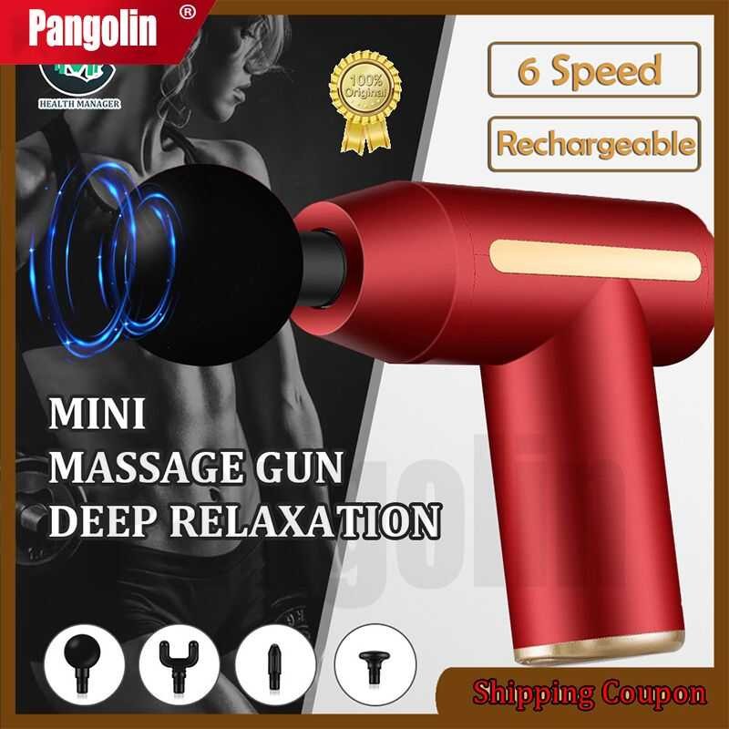 4 Heads Portable Muscle Massage Gun Superace Percussive High Frequency ...