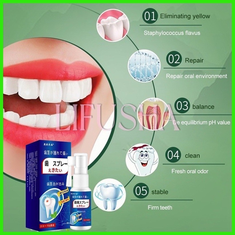 ∛ 【3 Seconds Pain Relief】Toothache Spray Fast Pain Relief for adults ...