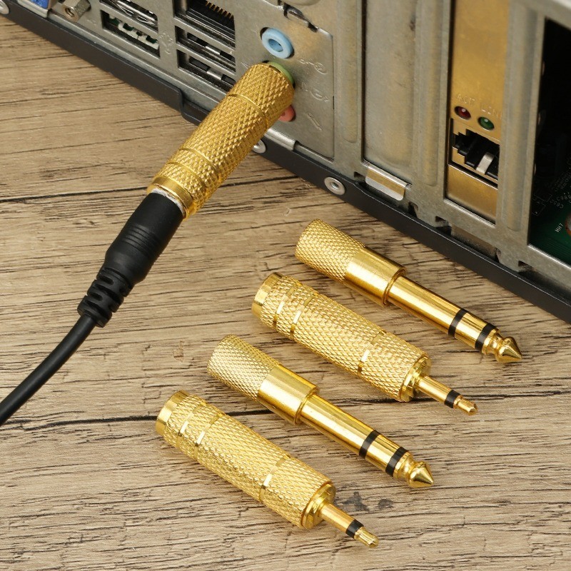 3.5mm to 6.35mm Audio Adapters - for Microphones/Speakers/Instruments ...