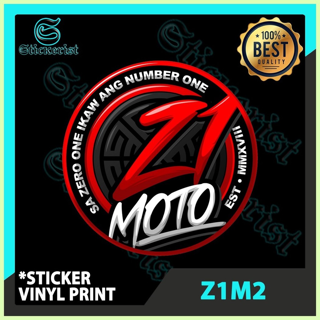 ஐ ZERO ONE MOTO VINYL STICKER DECALS | Shopee Philippines