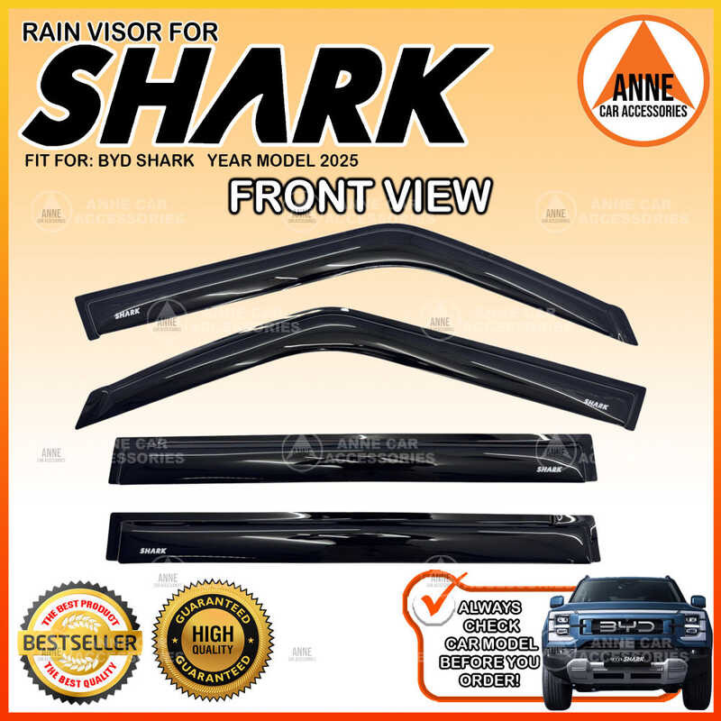 Gutter Door Guard Visor For BYD Shark 2025 Model Deflector / Rain Guard ...