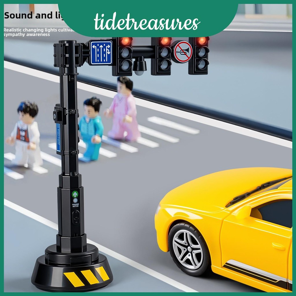 Educational Signal Traffic Play Set For Children With Diy Plastic Road ...