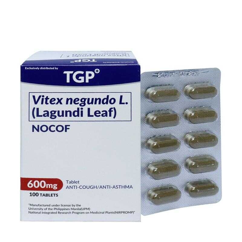TGP NOCOF Vitex Negundo L Lagundi Leaf 600Mg Tablets For Relief Of Mild ...