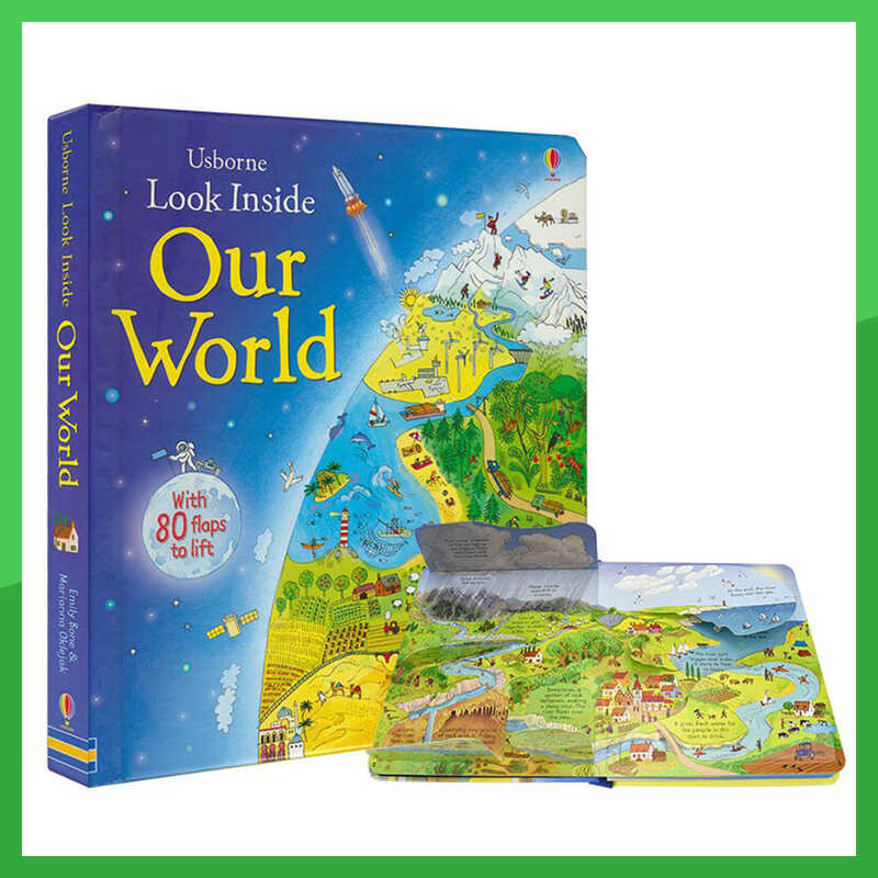 Usborne Look Inside Our World Educational 3D Picture Cardboard Children ...