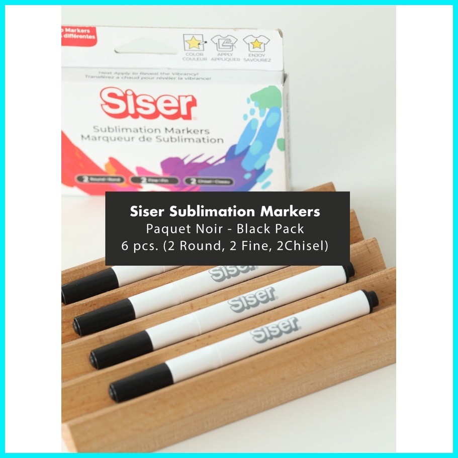 Siser Sublimation Drawing Markers for Polyester T-shirts Tote Bags ...