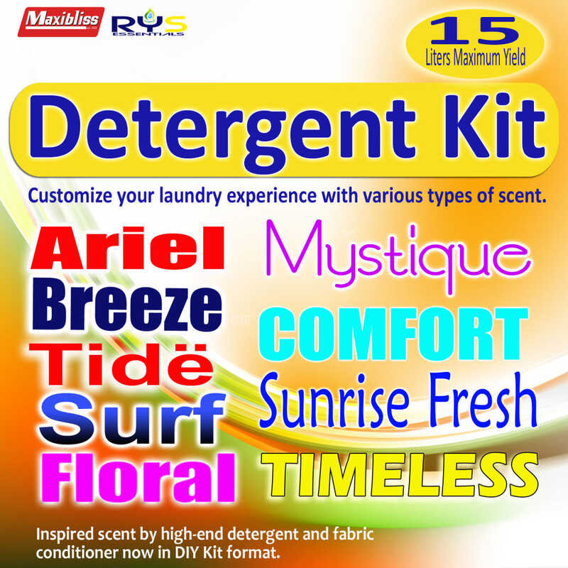 Liquid Detergent DIY Kit |15 Liters Maximum Yield|12 Components| Balanced Ph |18 Months Shelf ...